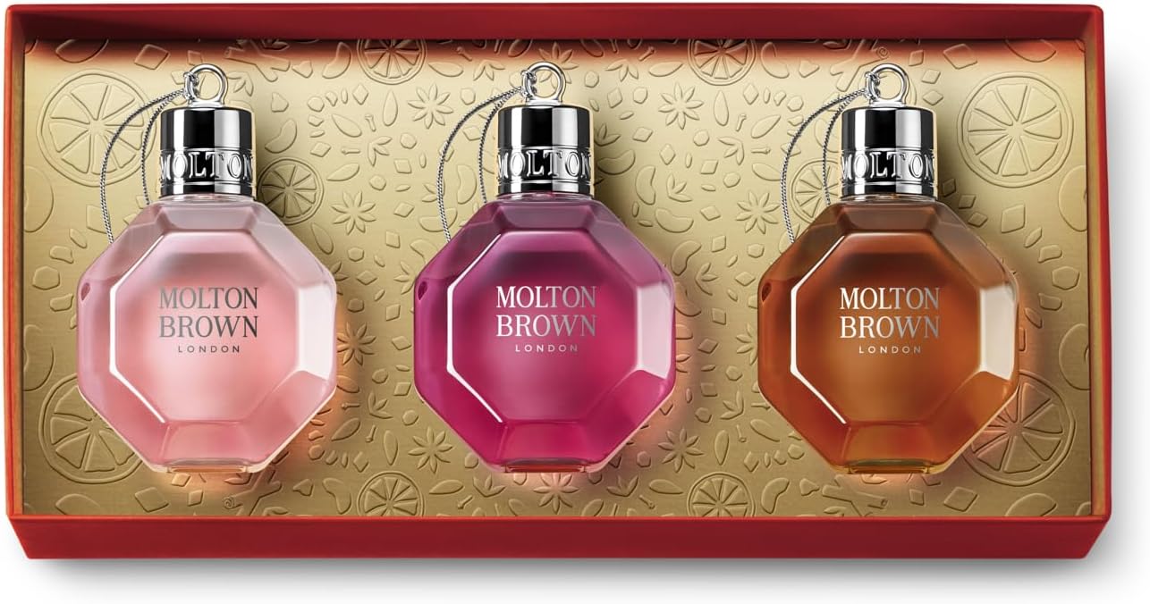 Molton Brown Festive Bath & Shower Gel Bauble Gift Set : Amazon.co.uk ...