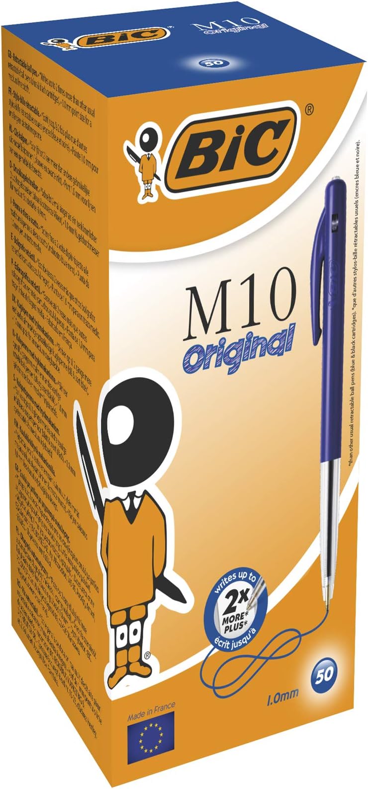 BIC M10 Original Ballpoint Pens Black 50 Box : Amazon.co.uk: Stationery ...