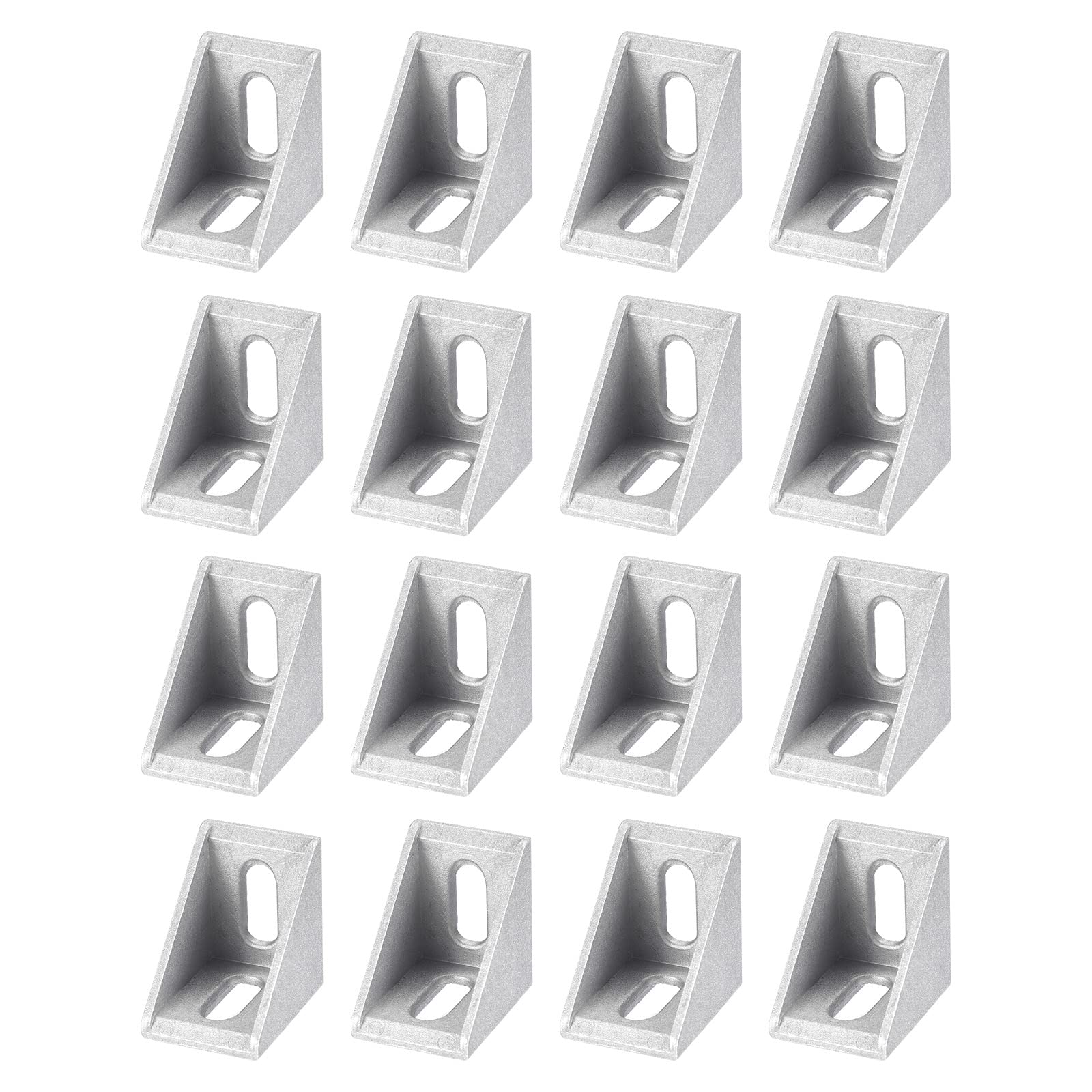 Amazon.com: uxcell 16Pcs Inside Corner Bracket Gusset, 40x40x30mm 3040 ...