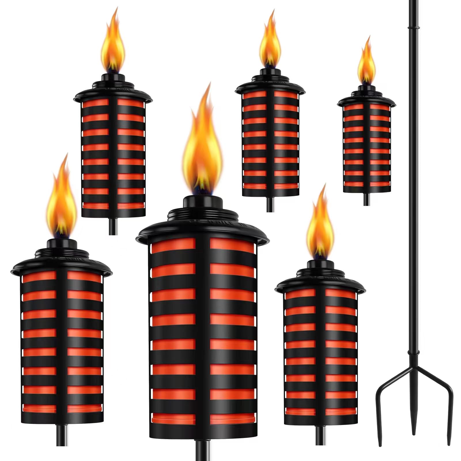Amazon.com : FAN-Torches 6 Pack Home Garden Torch, 16oz Outdoor Metal ...