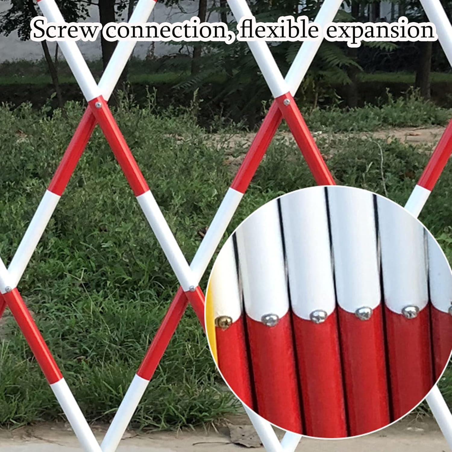 Insulated Telescopic Fence, Traffic Fence Mobile Safety Signs ...