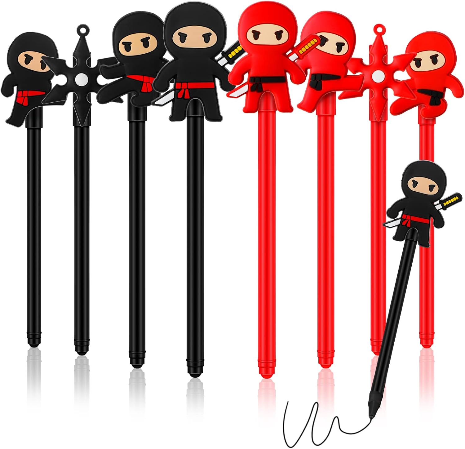 Amazon.com: Tinlade 24 Pcs Ninja Pens Ninja Party Favor Samurai Warrior ...