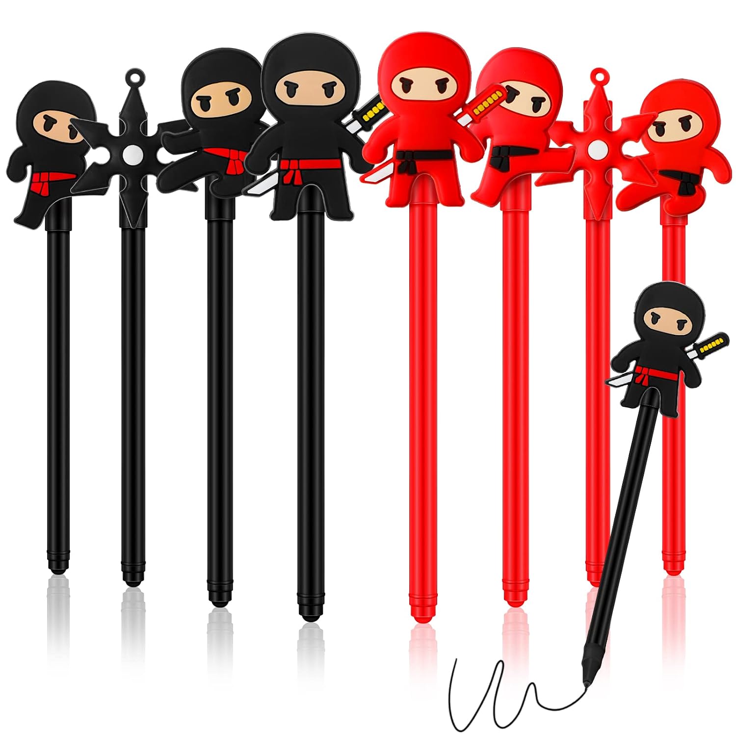 24 Pcs Ninja Pens Ninja Party Favor Ninja Warrior Pens Samurai Pens for ...