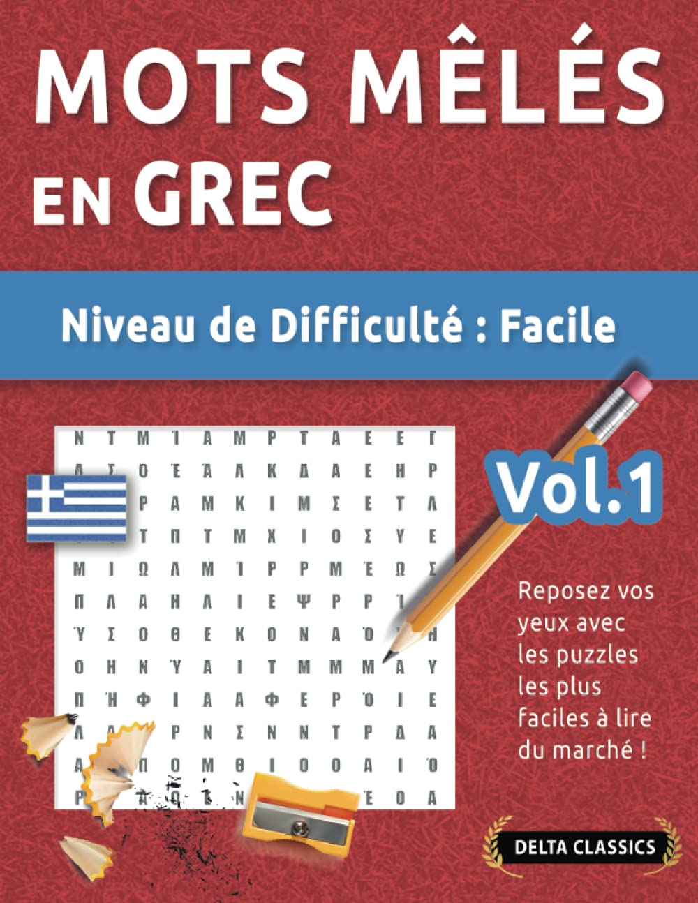 Buy MOTS MÊLÉS EN GREC - NIVEAU DE DIFFICULTÉ : FACILE - VOL.1 ...