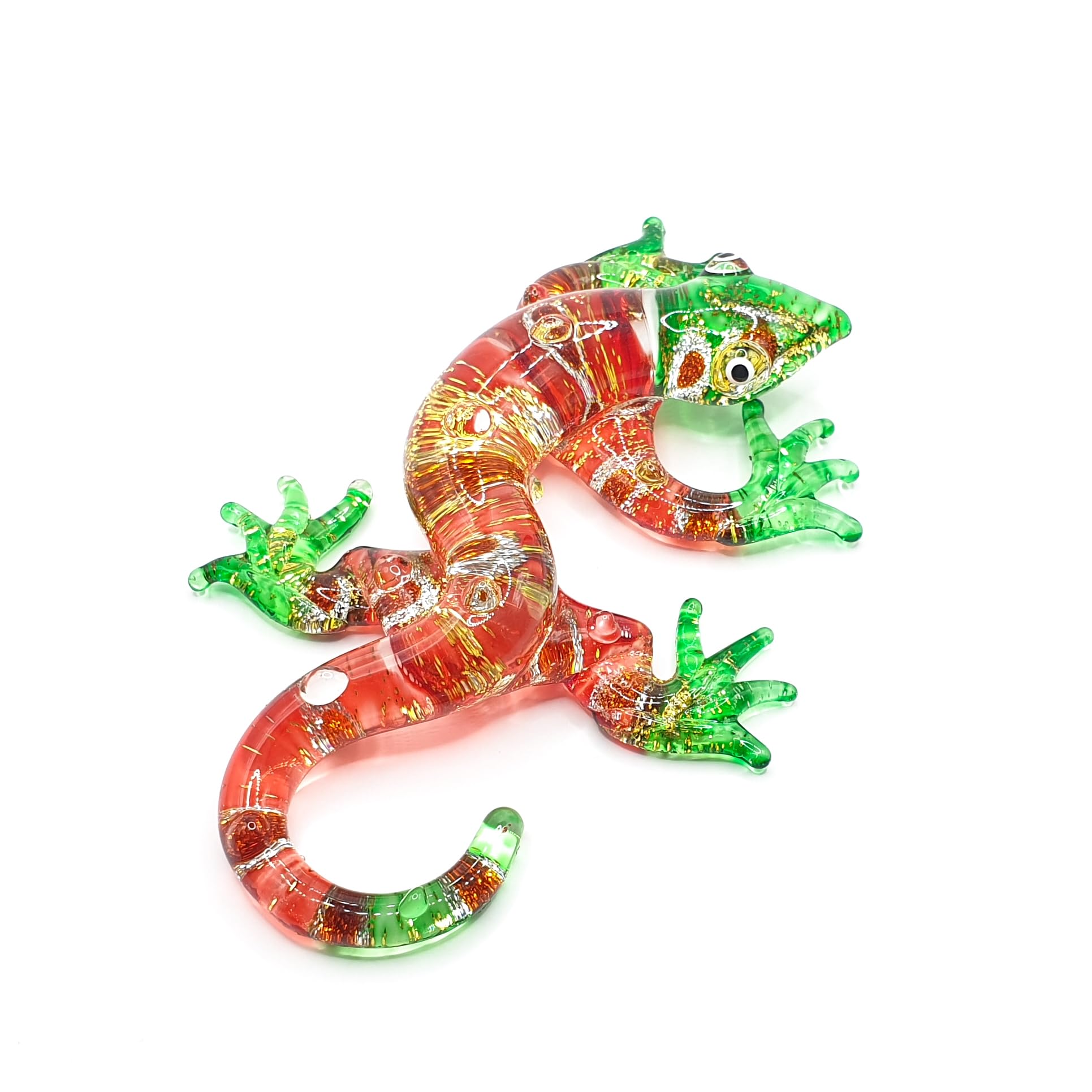 Amazon.com: ChangThai Design Tiny 4" Long Glitter Red Green Dotted ...