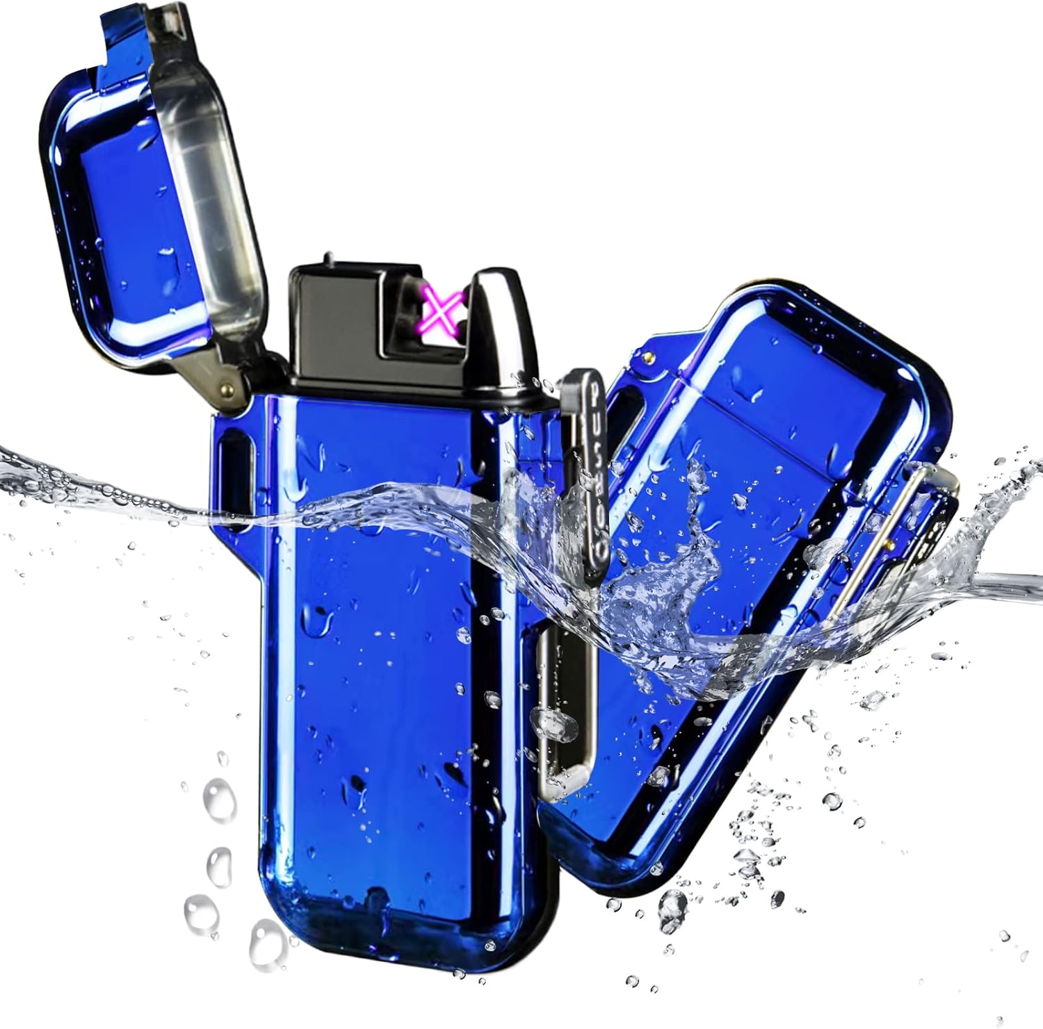 Amazon.com: Waterproof Lighter, Electric Lighter with LED Display, USB ...