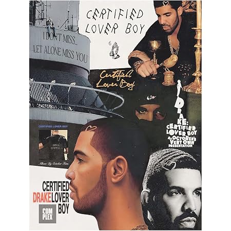 Amazon.com: Drake Poster Music Canvas Print Poster Wall Art Bedroom ...