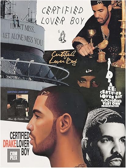 Amazon.com: Drake Poster Music Canvas Print Poster Wall Art Bedroom ...