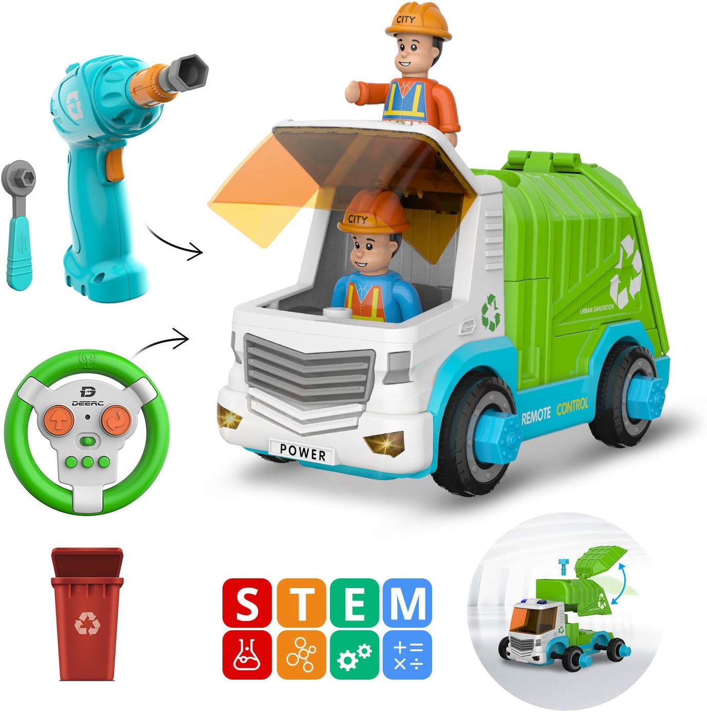 Amazon.com: ANGIEHAIE Remote Control Take Apart Toys Cars for Kids with ...