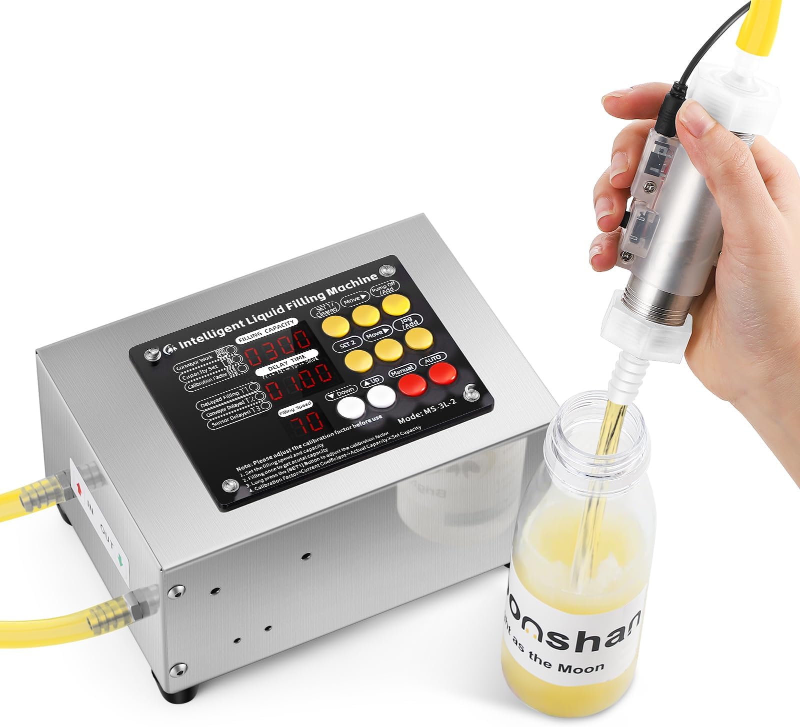 Amazon.com: Manual Paste Liquid Filling Machine,5-50ml Filling Machine ...