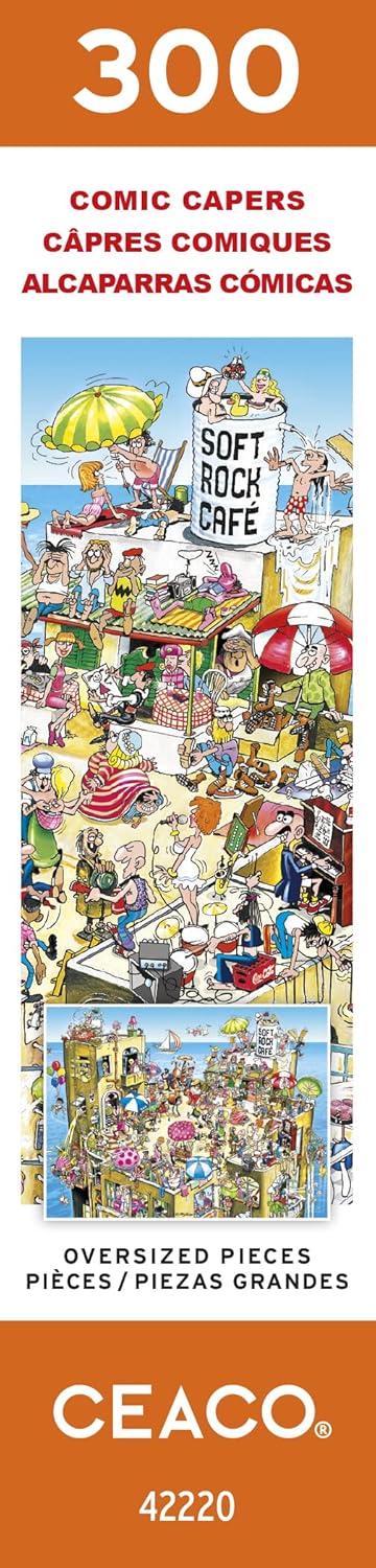 Buy Ceaco - Comic Capers - Softrock Café - Oversized 300 Piece Jigsaw ...