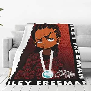 Amazon.com: MXHDCPWSD The Anime Boondocks Throw Blanket Fleece Blanket ...
