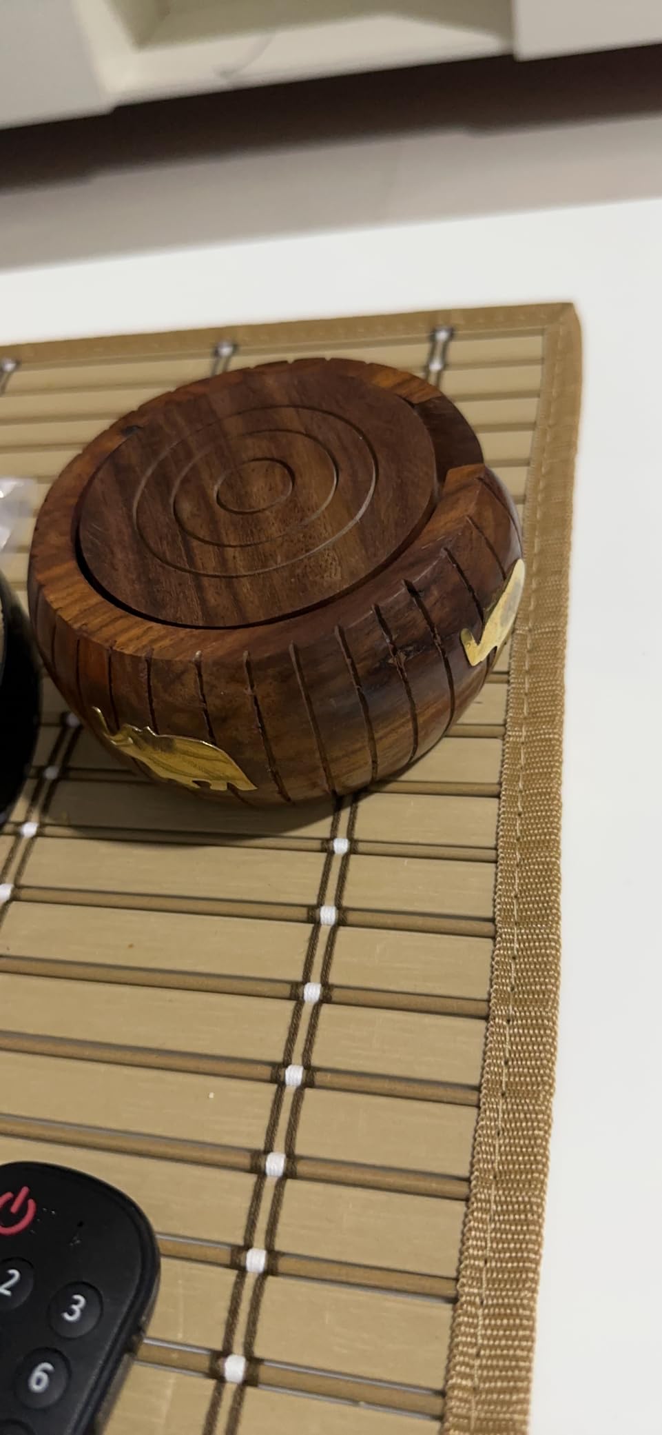 ITOS365 Wooden Drink Coasters Wood Table Coaster Set of 6 for Tea Cups ...