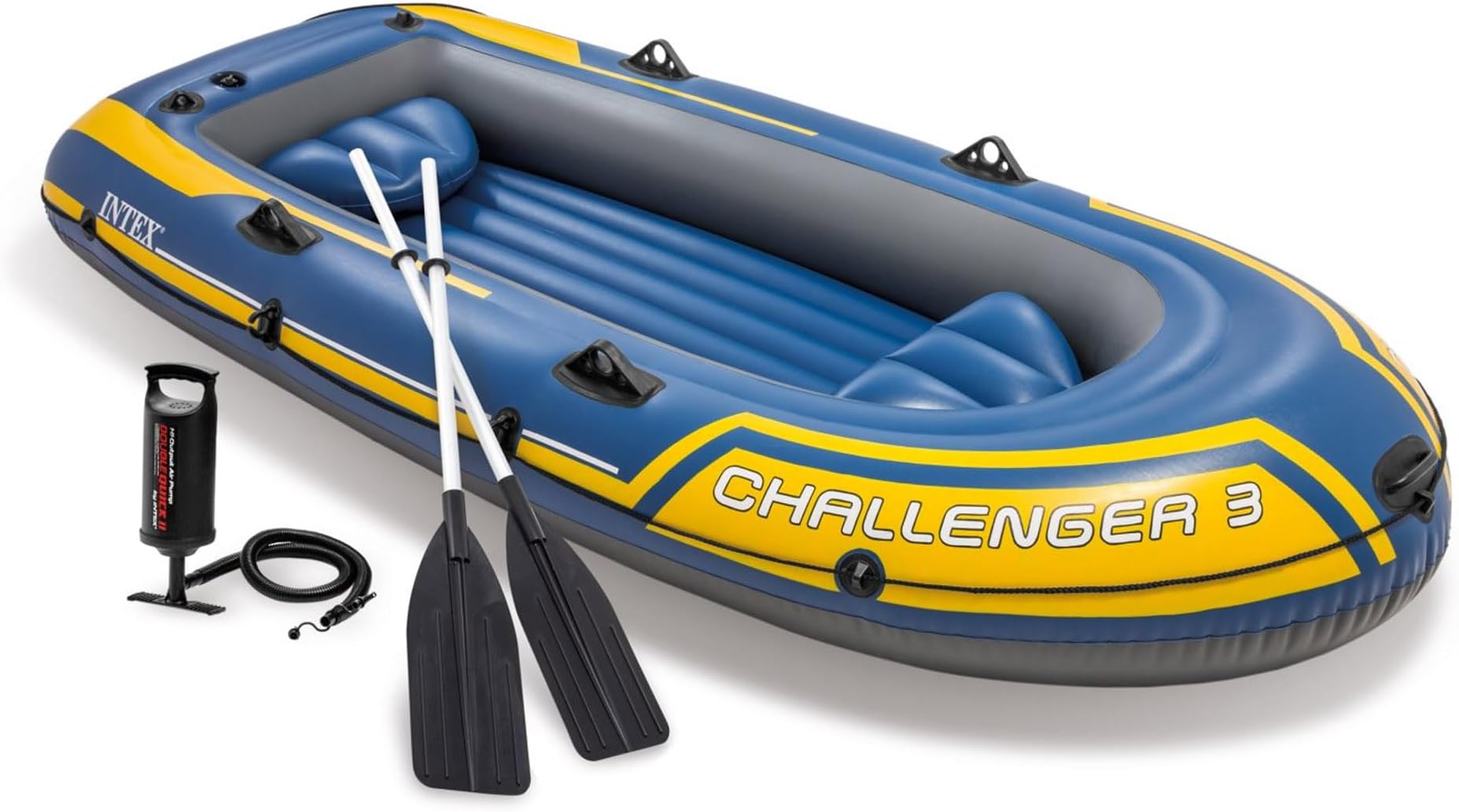 Intex Excursion Inflatable Boat Set with Aluminium Oars and Pump, 5 ...