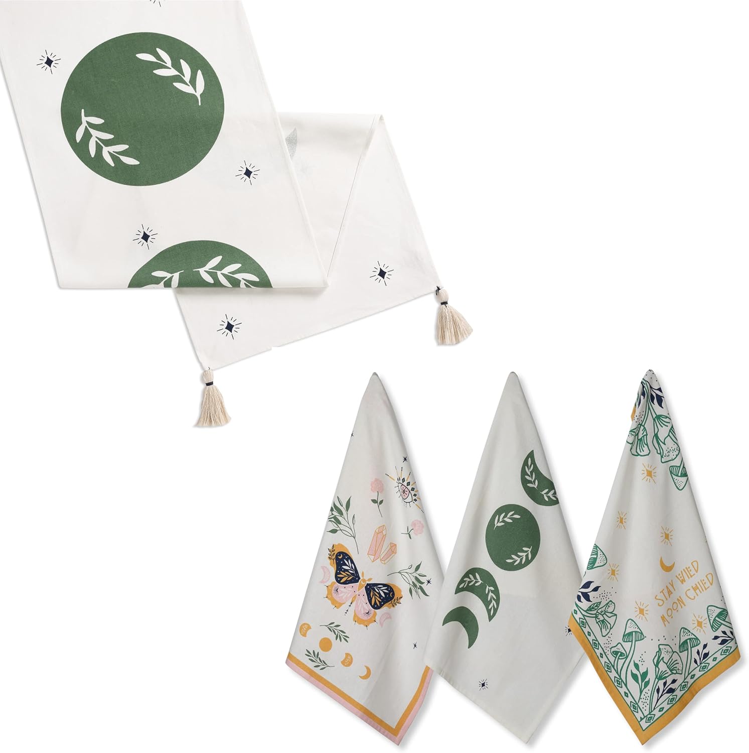 Amazon.com: Folkulture Kitchen Towels and Table Runners, Kitchen Hand ...