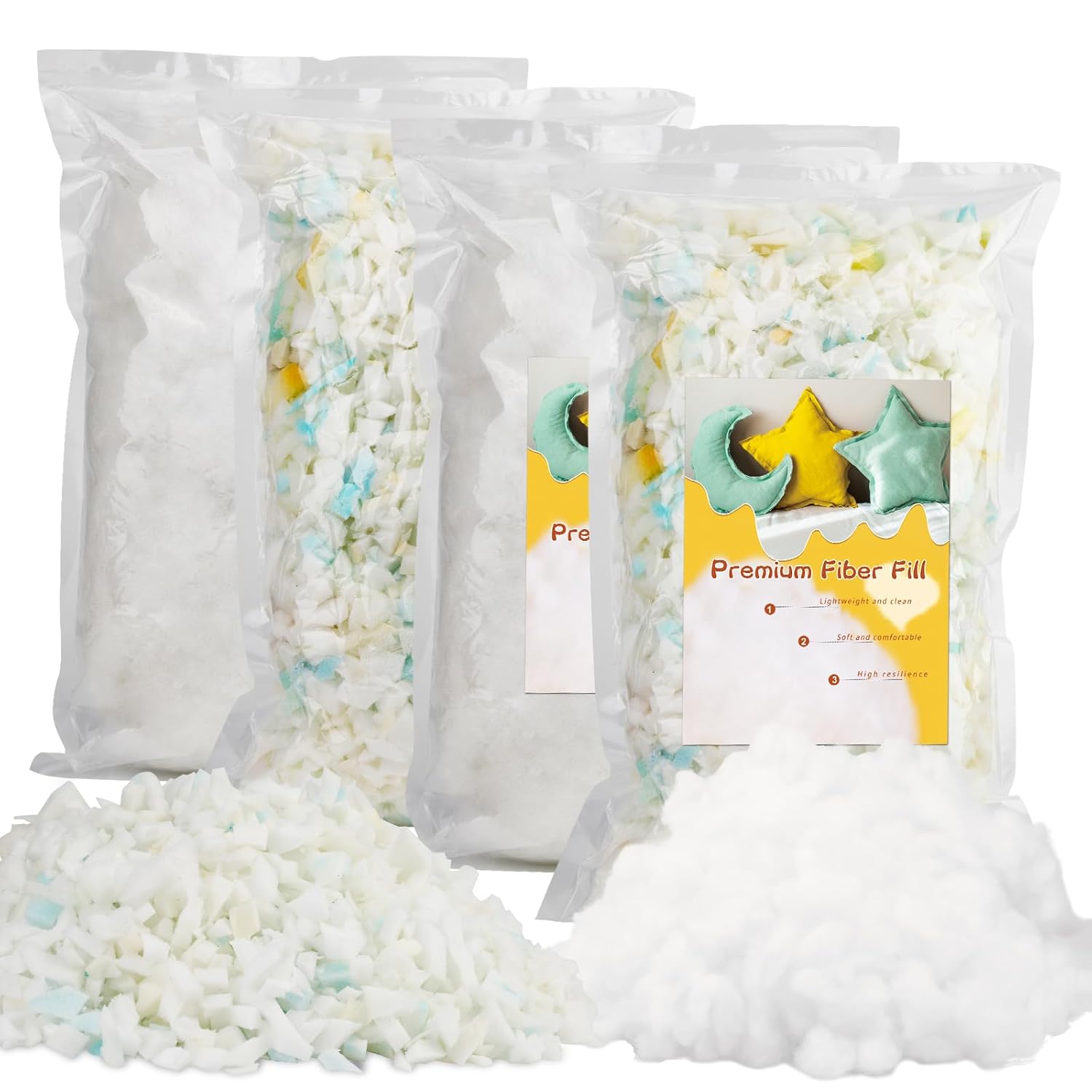 Fiber Fill, 400g/14.1oz Polyester Fiber Fill, 400g/14.1oz Bean Bag ...