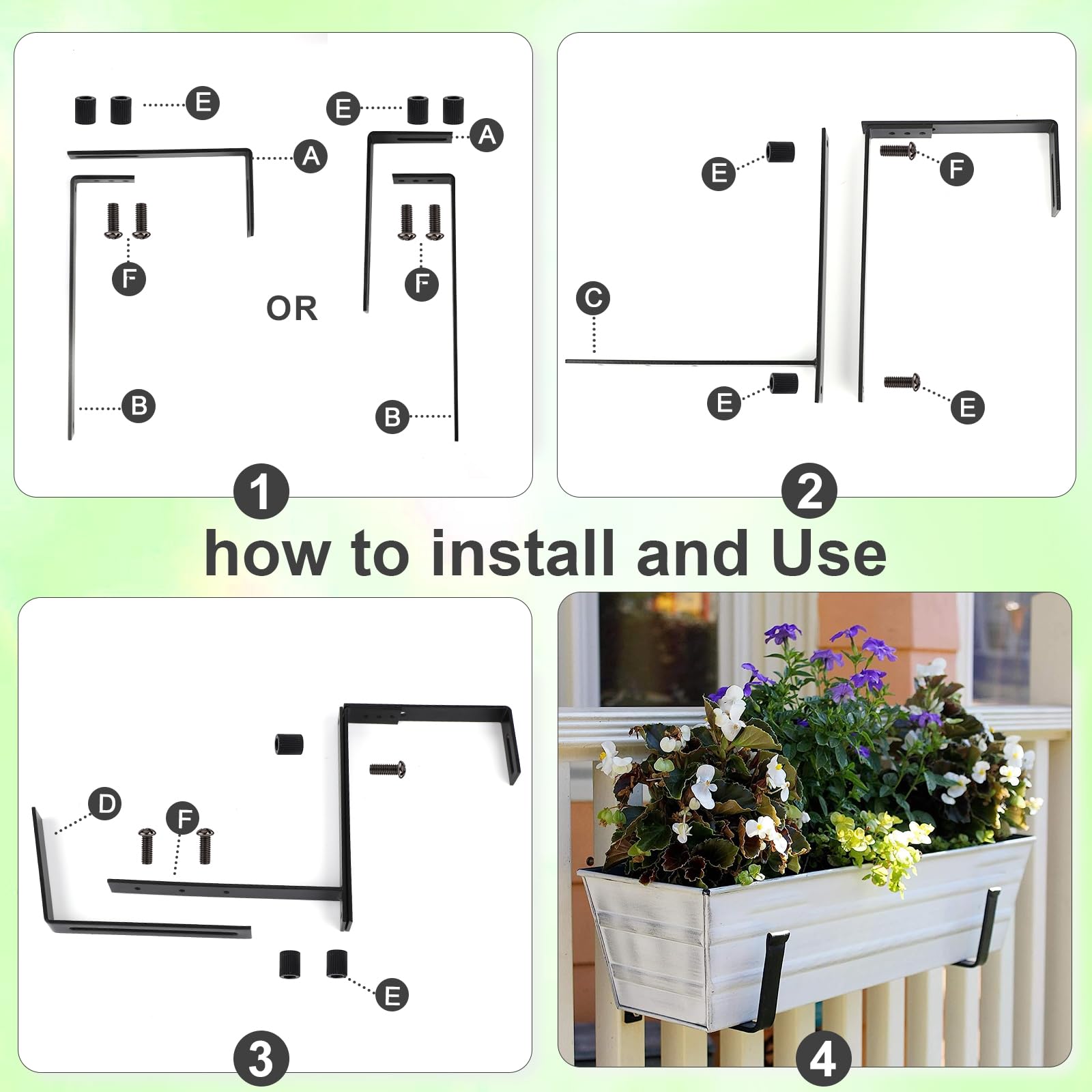 Deck Flower Box Brackets