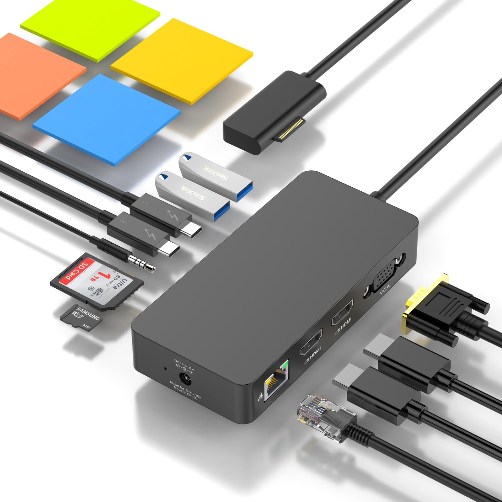 Amazon.com: Microsoft Surface Dock - Triple Display with Power Supply ...