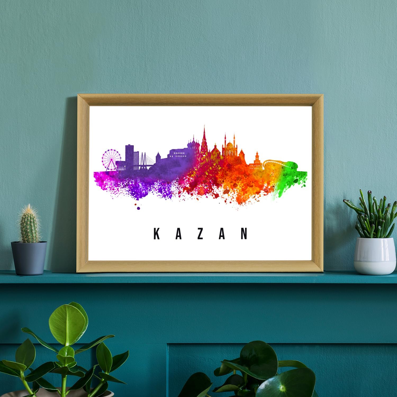 PERA PRINT Russia Poster, Russia-Kazan Poster, Russia Illustration ...