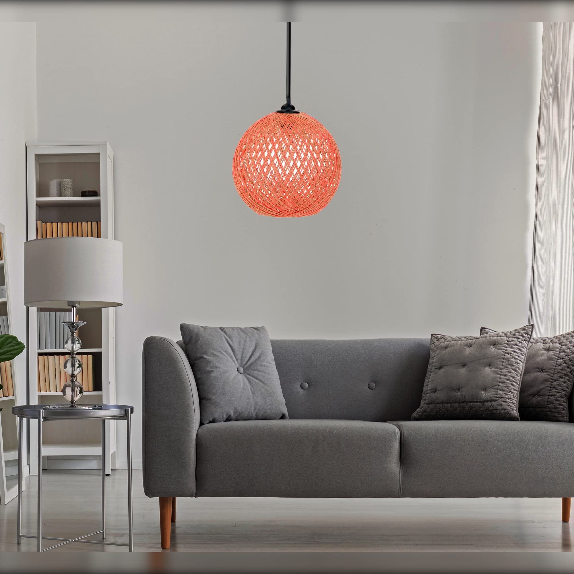 Orange Burlap Around A Light Fixture Home Decor Column: Shining Shade