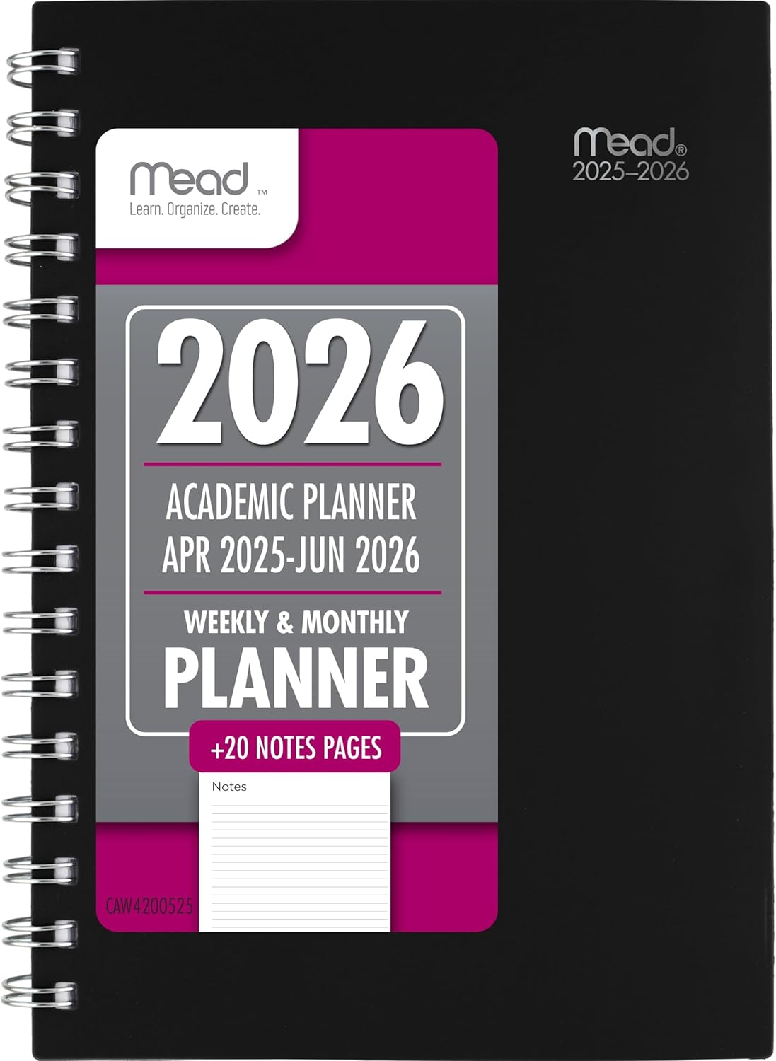 Mead Planner 2025-2026 Academic, Weekly & Monthly Planner