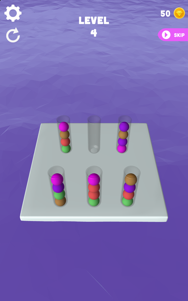 Sort Balls Puzzle - Bubble Sortpuz Color Sort Puzzle Game 3D Sorting ...