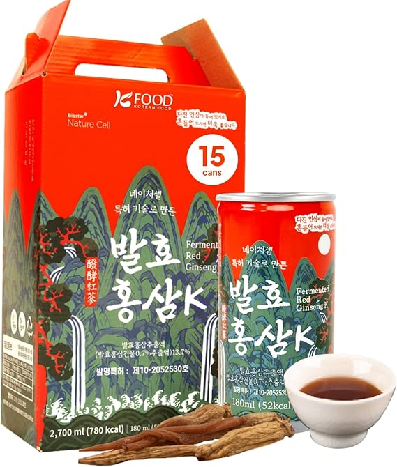 Amazon.com: Korean Food Red Ginseng Drink Liquid with with Siberian ...