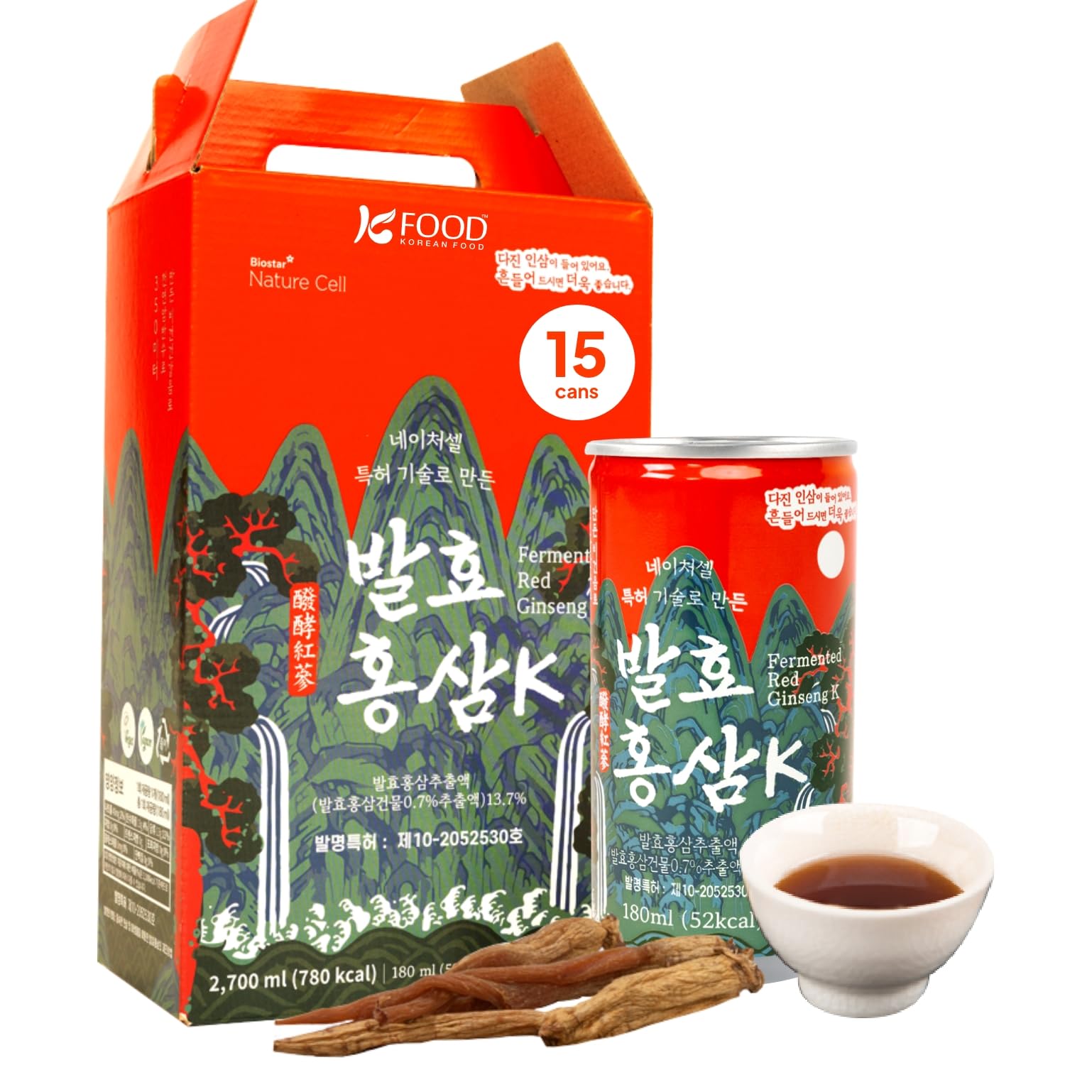 Amazon.com: Korean Food Red Ginseng Drink Liquid with with Siberian ...