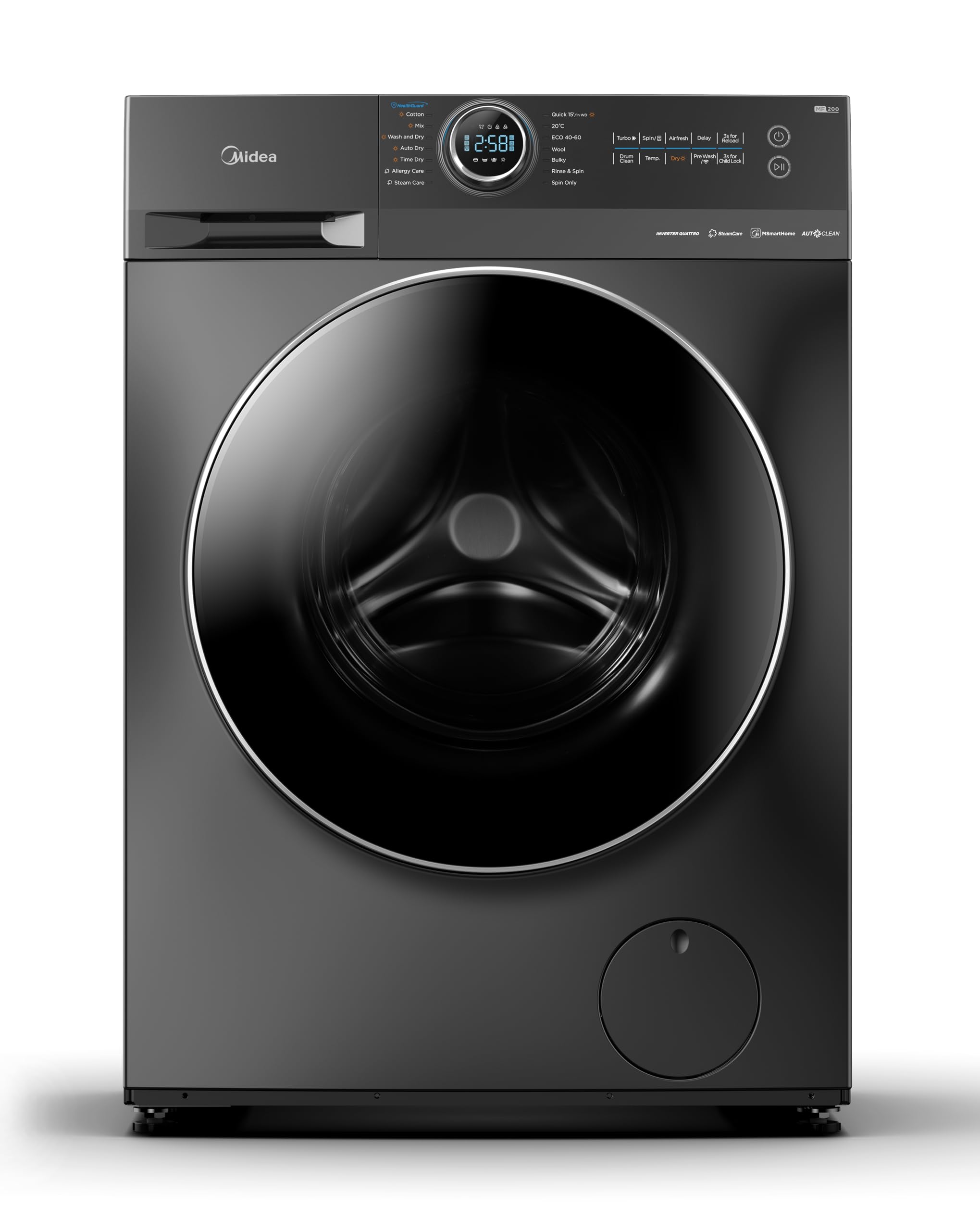 Buy Midea 10KG Front Load Smart Washing Machine with Lunar Dial, 1400 ...