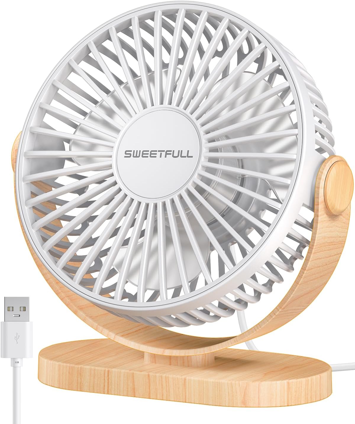 Amazon.com: Sharper Image SBM1-SI USB Fan with Soft Blades, 2 Speeds ...