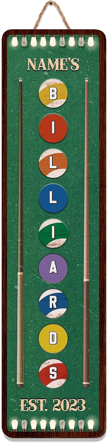 Amazon.com: Artsy Woodsy Custom Billiards Room Billiards Club Printed ...