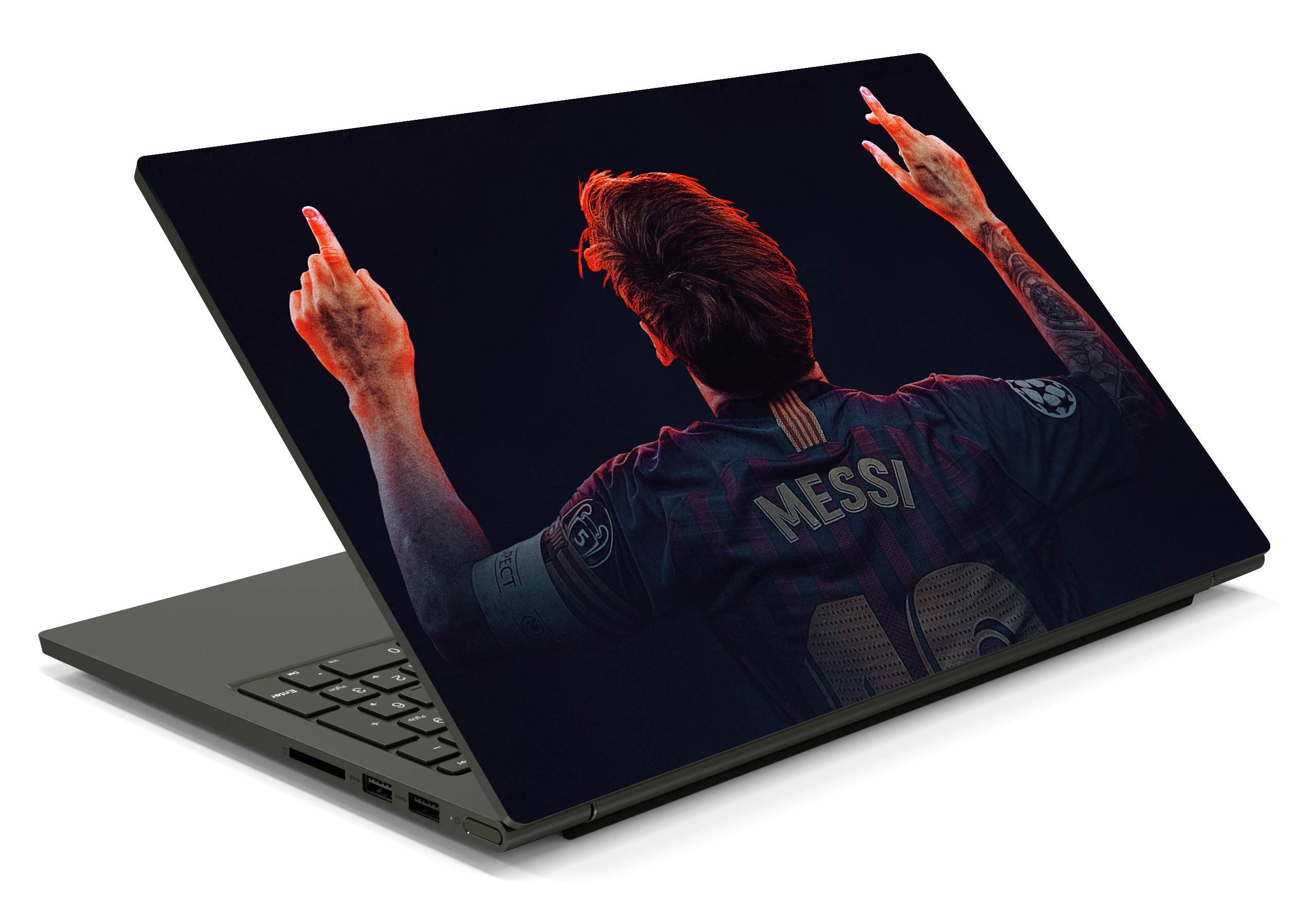 ISEE 360® Lionel Messi Laptop Skin Stickers and Free Track pad Laptop ...