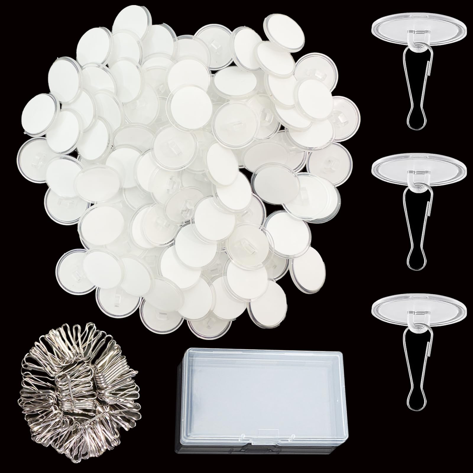 Amazon.com: posame 90 Pack Self Adhesive Ceiling Hooks for Hanging ...