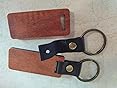 Amazon.com: 25pcs Leather Wood Keychain Blank, Wooden Keychain Blanks ...