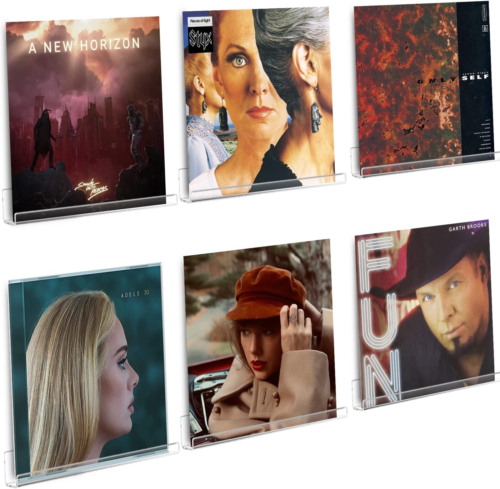 8 Cadres vinyles : 8 Supports muraux pour Albums vinyles 33 Tours / 12 ...