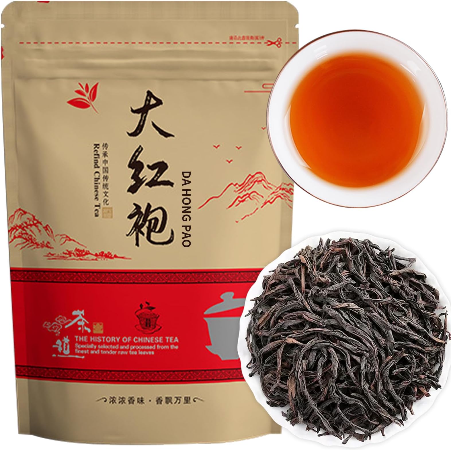 Amazon.com : XIXICHA Da Hong Pao Tea Oolong Tea Loose Leaf Big Red Robe ...