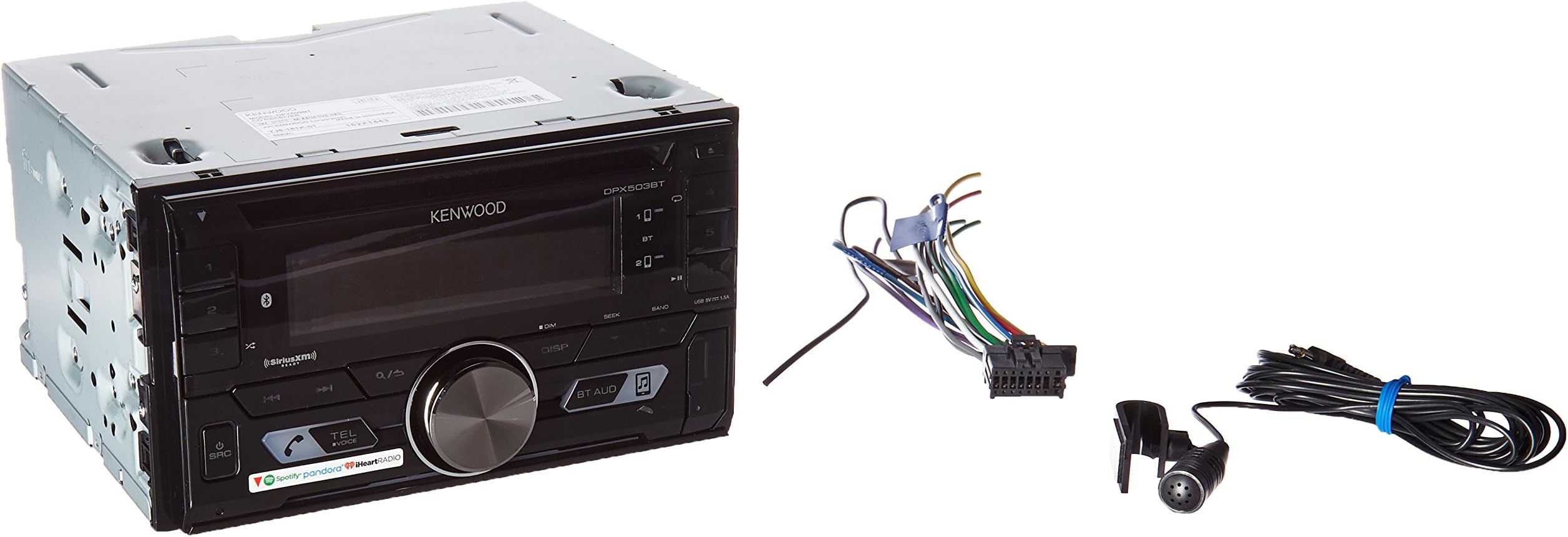 Amazon.com: KENWOOD DPX505BT Double DIN in-Dash CD Car Stereo. AM/FM ...