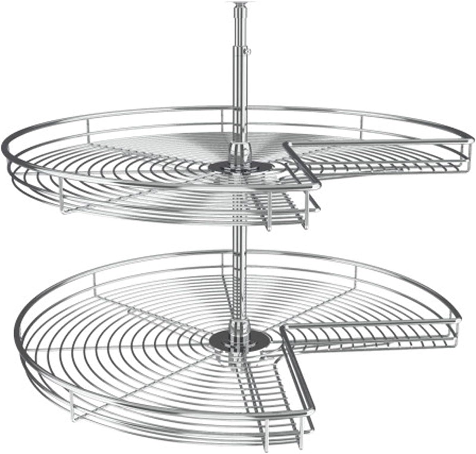 Amazon.com: VEVOR Kidney Shaped Chrome Corner Organizer 28" Diameter ...
