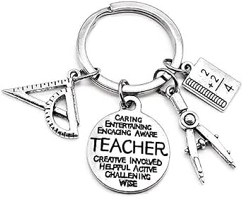 Amazon.com: Math Teacher Keychain Mathematics Architect Architectural ...
