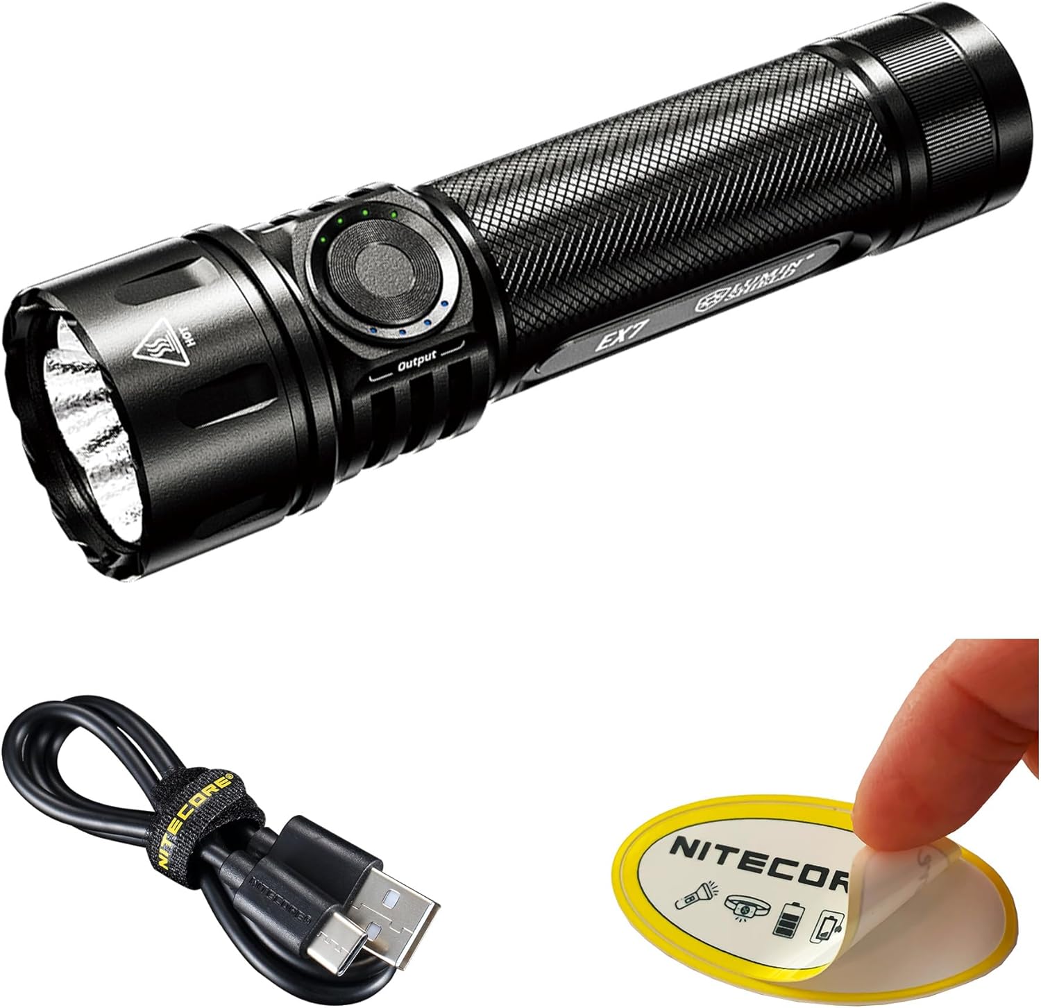 Amazon.com: Nitecore EX7 6000 Lumen Flashlight – High Performance Rechargeable Torch with ...