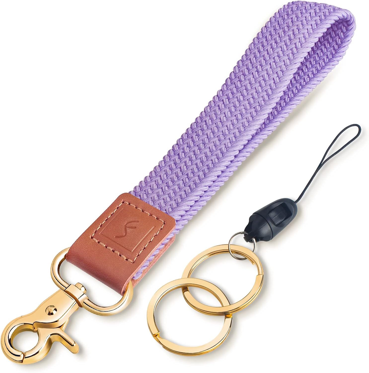 Amazon.com: Fishent Braided Wristlet Keychain, Cute Wrist Lanyards for ...