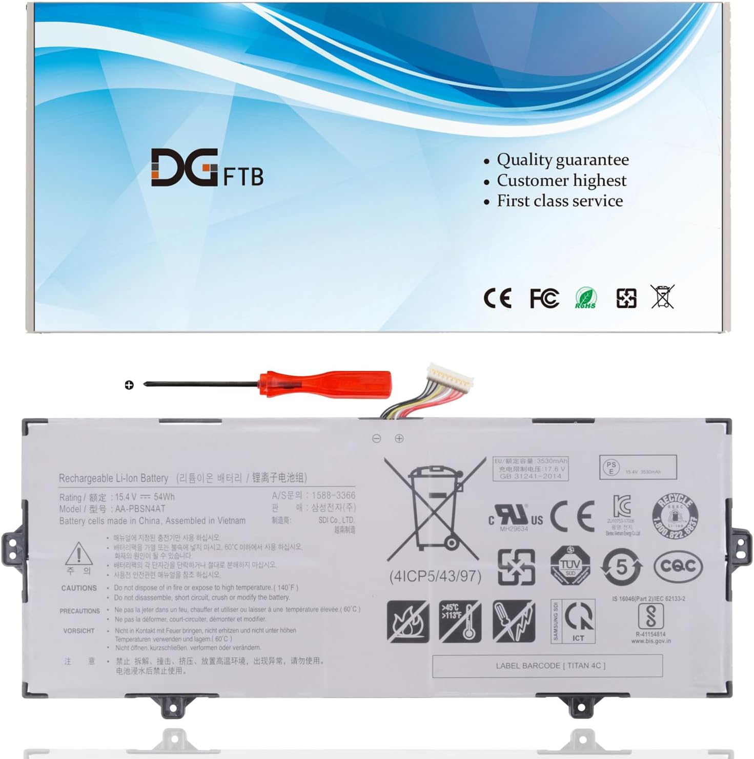 Amazon.com: DGFTB AA-PBSN4AT New Laptop Battery Replacement for Samsung ...