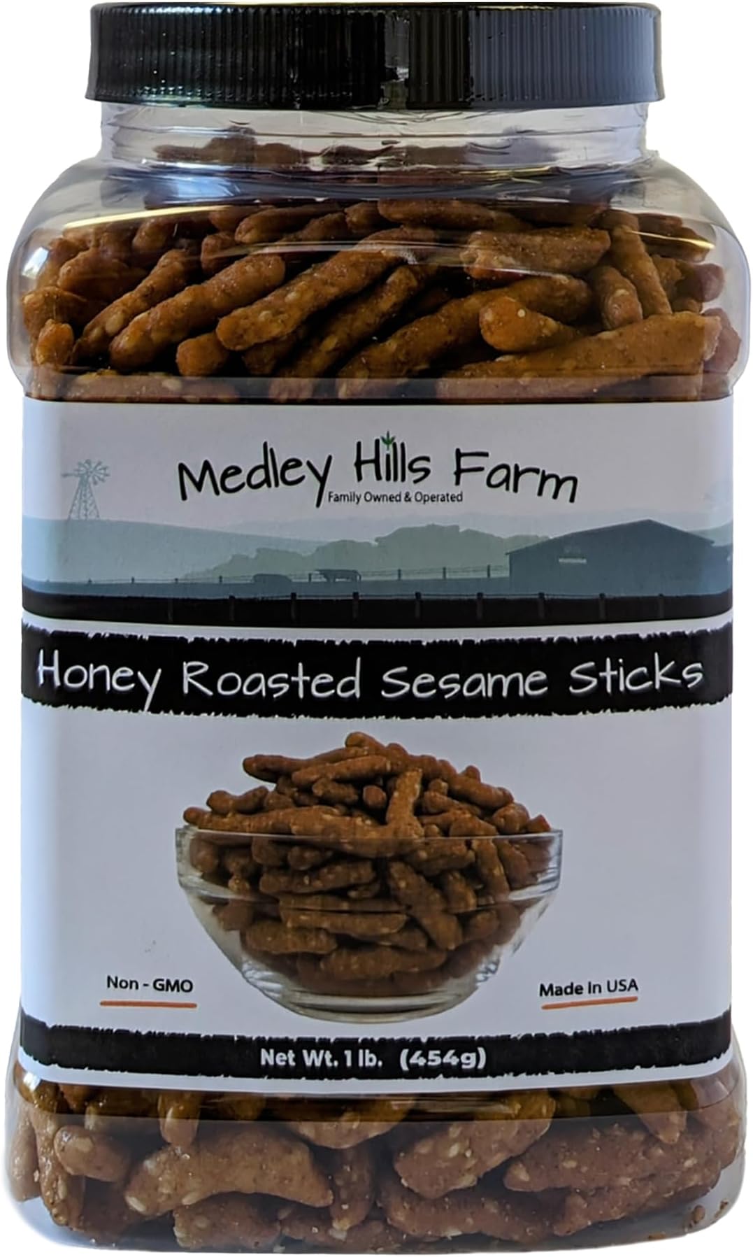 Amazon.com: Sesame Sticks Snacks Honey Roasted 1 lb. - By Medley Hills ...