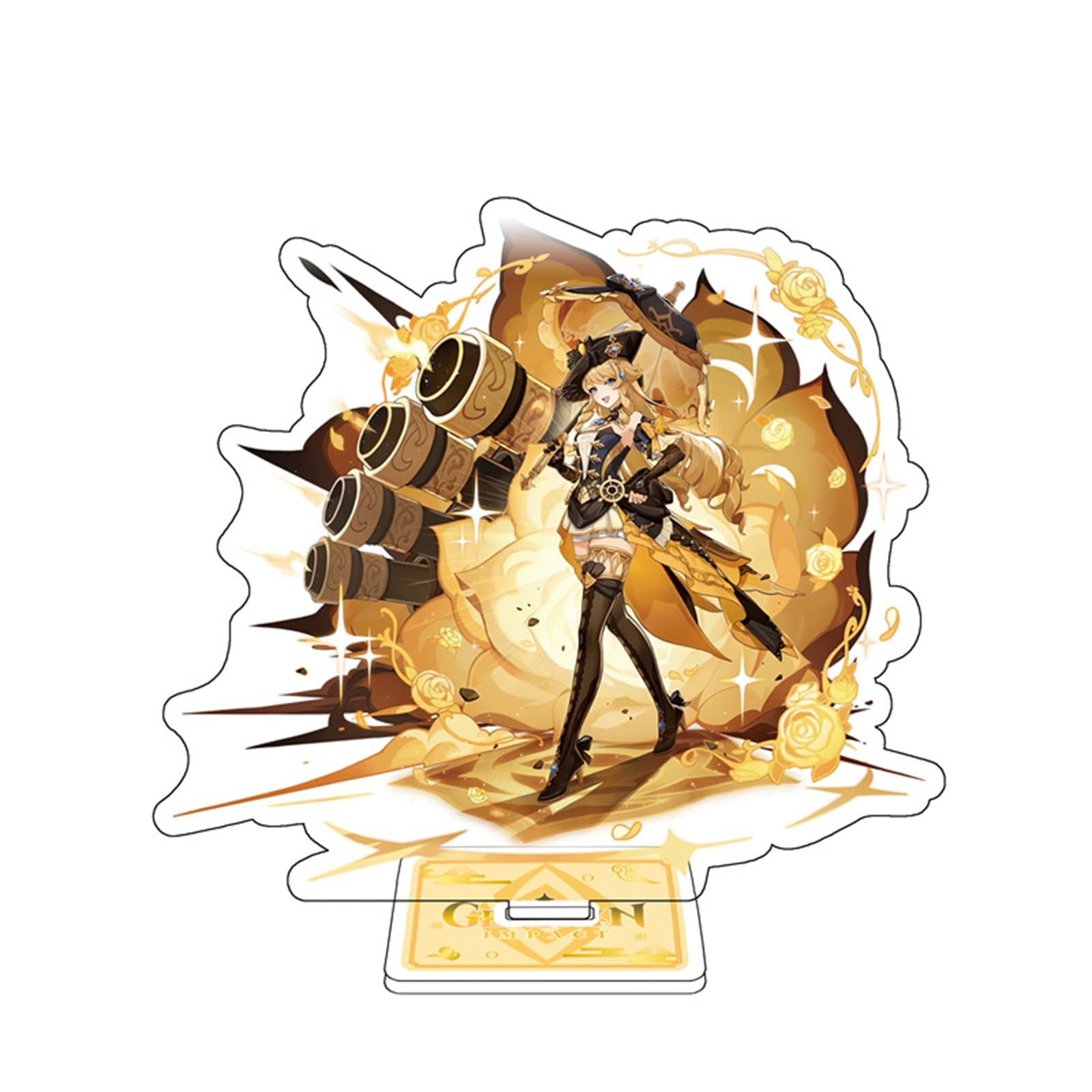 Amazon.com: Hilichurl Navia Figure Stand Genshin Impact Characters ...