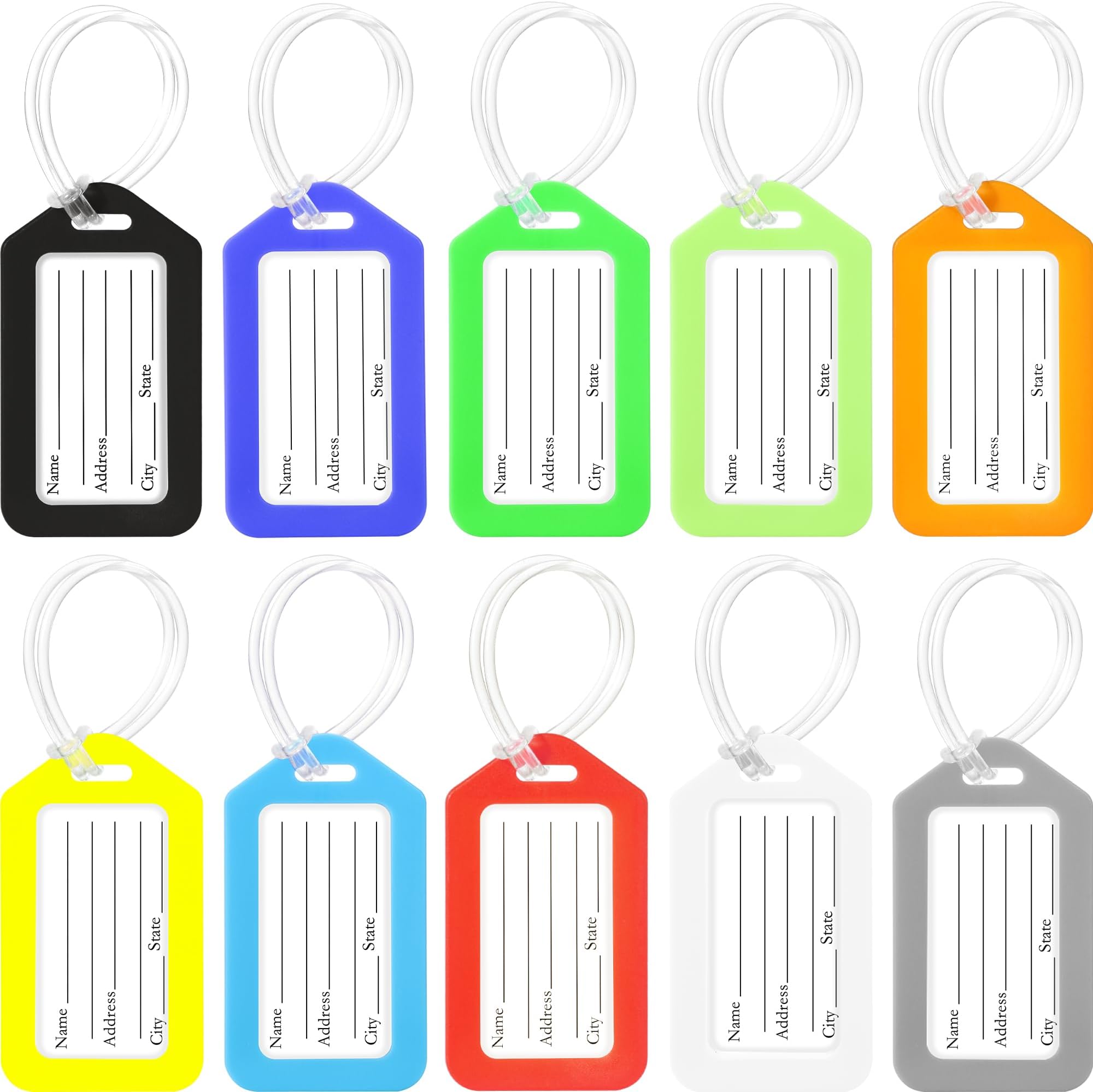 Amazon.com: Name Tags for Backpacks for Kids, Luggage Tags for Travel ...