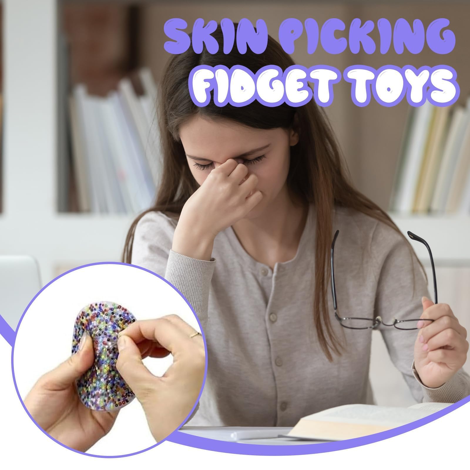 MMDOCO Picky Pad Fidget Toy, Skin Picking Fidget Toys, Skin Picking ...