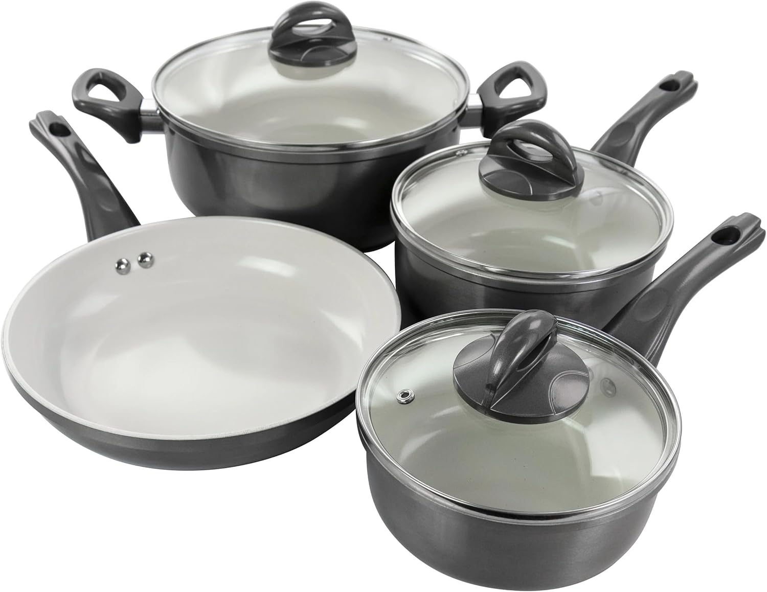 Amazon.com: Gibson Home Hestonville 7 Piece Aluminum Nonstick Cookware ...