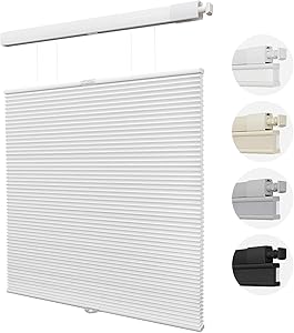 Amazon.com: UrMoon Top Down Bottom Up Cellular Shades for Windows No ...