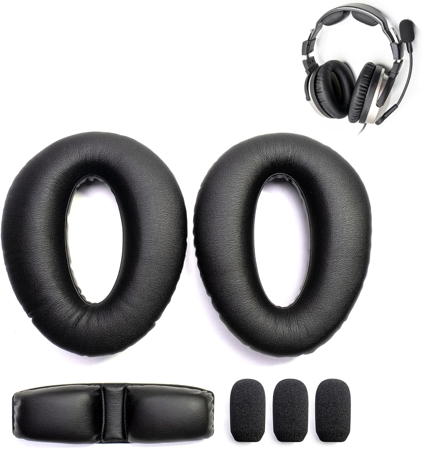 Amazon.com: Voarmaks Renew Kit Ear Pads Cushion Mic Muff Windscreen ...