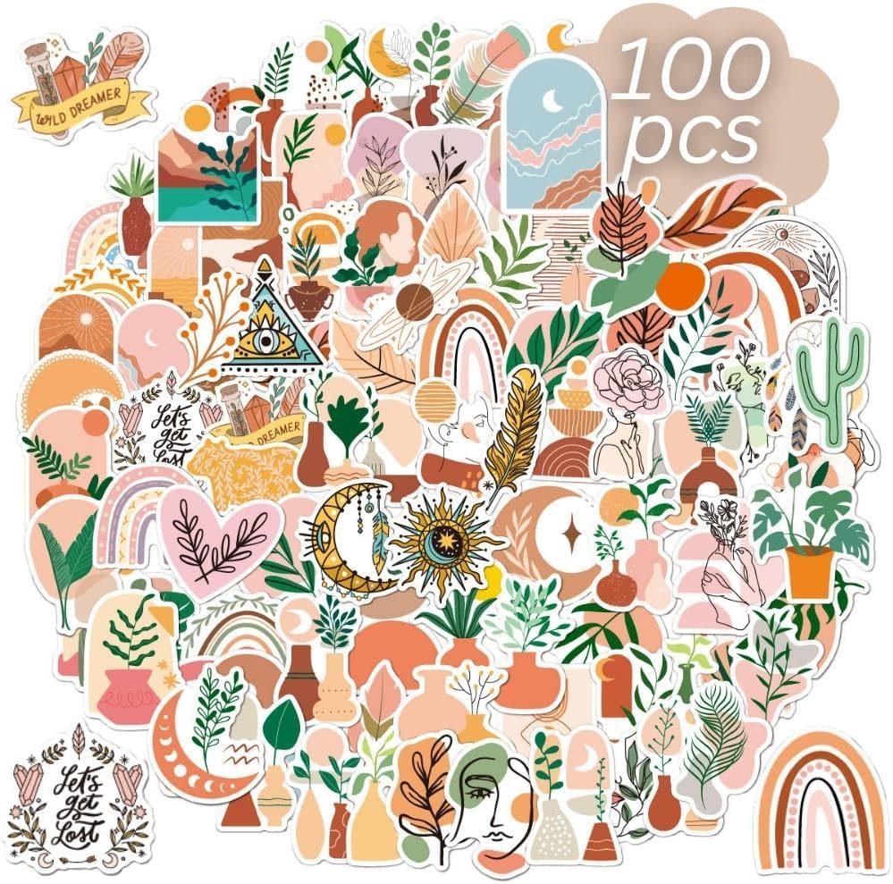 Amazon.com: Veilpuo 200 Stickers for Water Bottle, Vinyl Waterproof ...